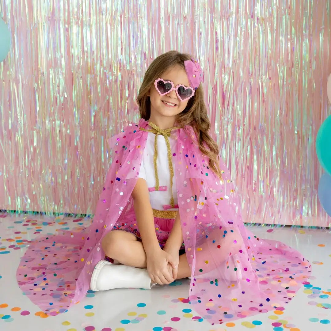Raspberry Confetti Cape – Learning Express Toys & Gifts - The Woodlands TX