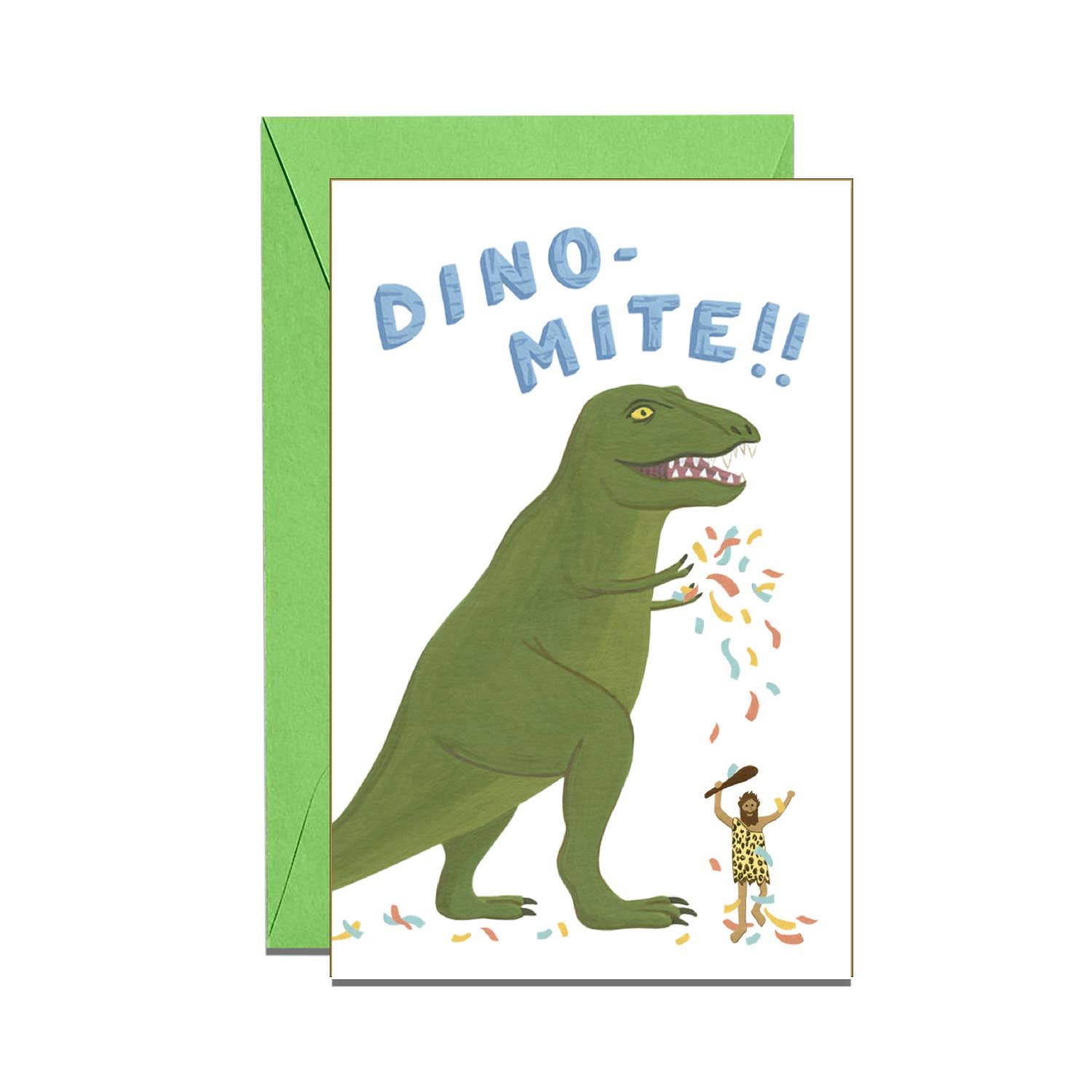 Mini T-Rex Dinosaur and Caveman Birthday Enclosure Card – Learning Express Toys & Gifts - The ...